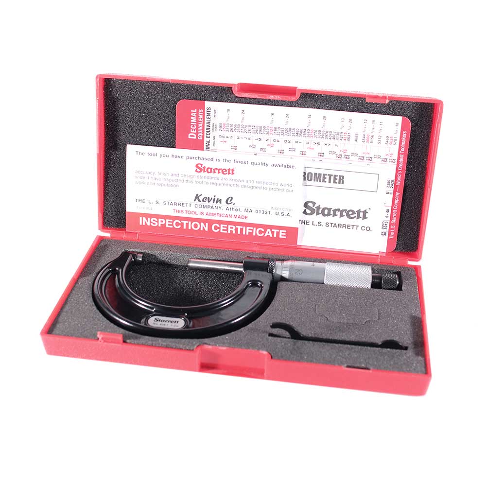 Micrómetro 1-2" 0.0001" T436xrl-2 Starrett - Herramientas a los mejores ...